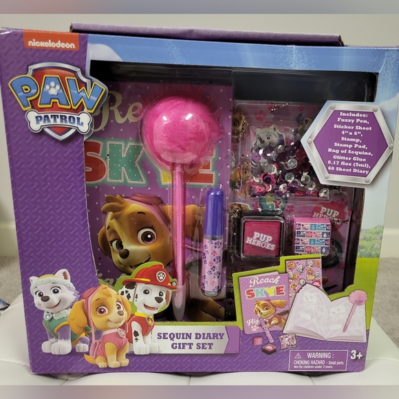 Nickelodeon | Toys | Nickelodeon Paw Patrol Sequin Diary Gift Set ...